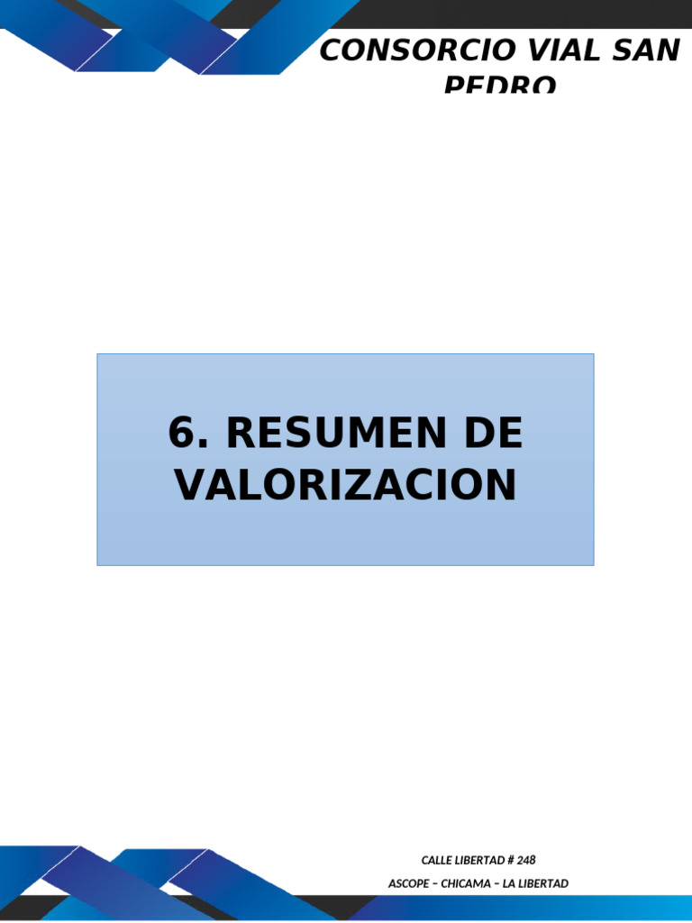 Resumen de Valorizacion #04 | PDF