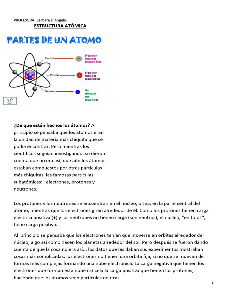 Estructura Atomica Pdf