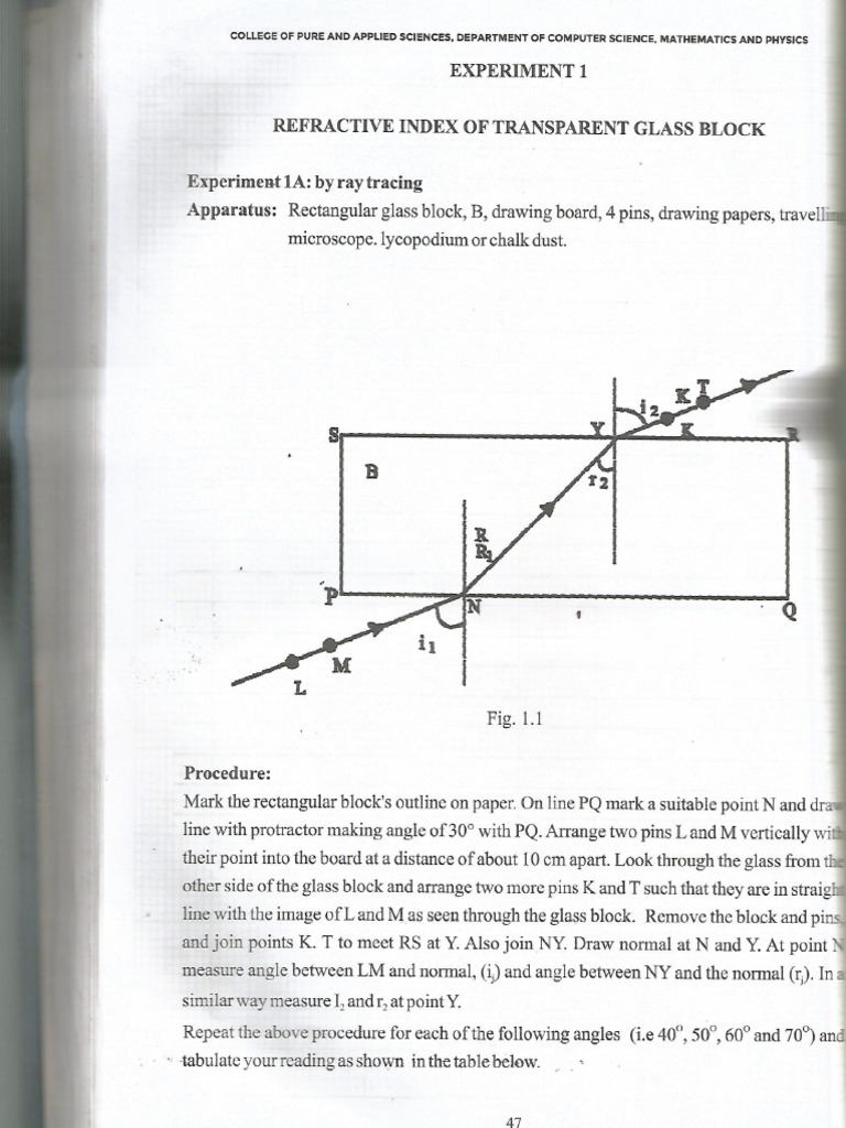 PHY 108 Manual | PDF