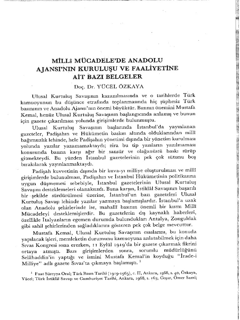 Mill - M - Cadele - de - Anadolu Ajans - N - N Kurulu - U Ve ...