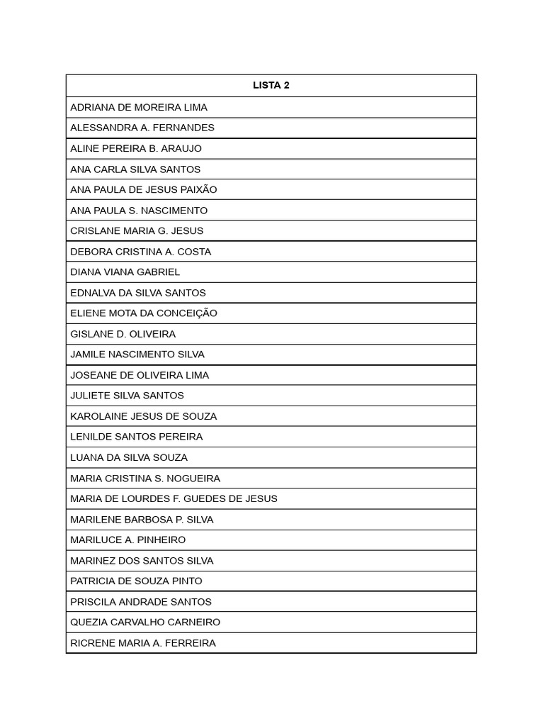 LISTA 2 | PDF