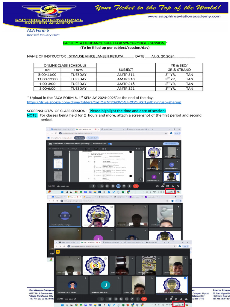 Amtg 112 Basic Elec. Attendance | PDF
