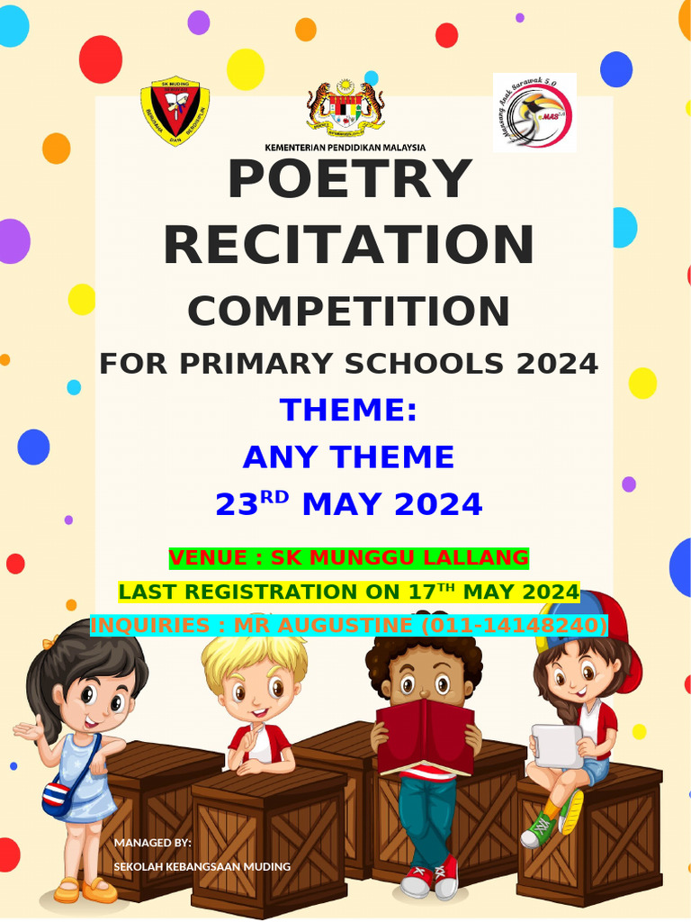 Poetry Recitation Competition Poster | PDF