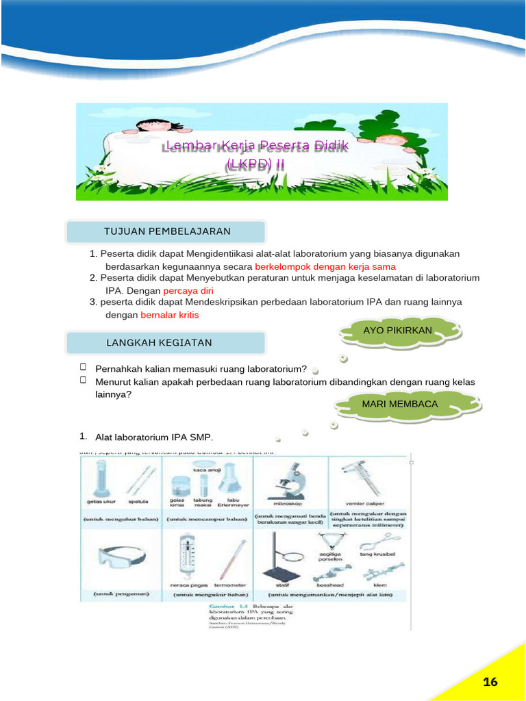 LKPD-2 Alat Lab Dan Simbol | PDF