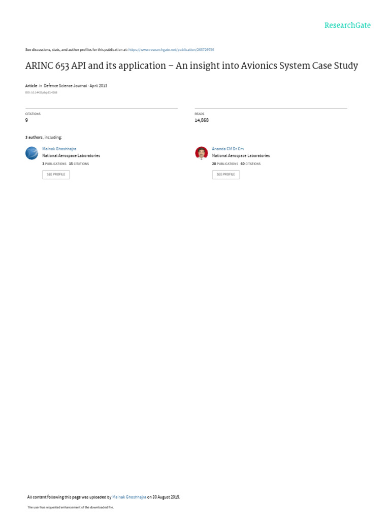 A653 APIs | PDF