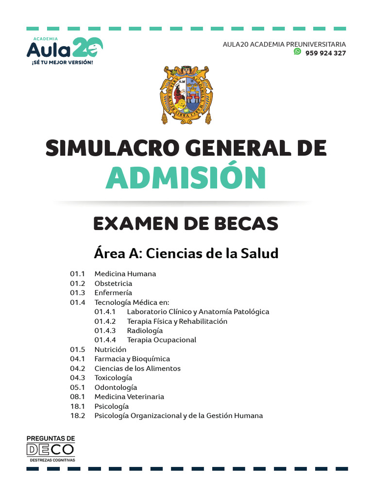 Simulacro Area A | PDF