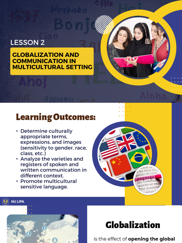 Student Material - Lesson 2 - Globalization and Communication | PDF