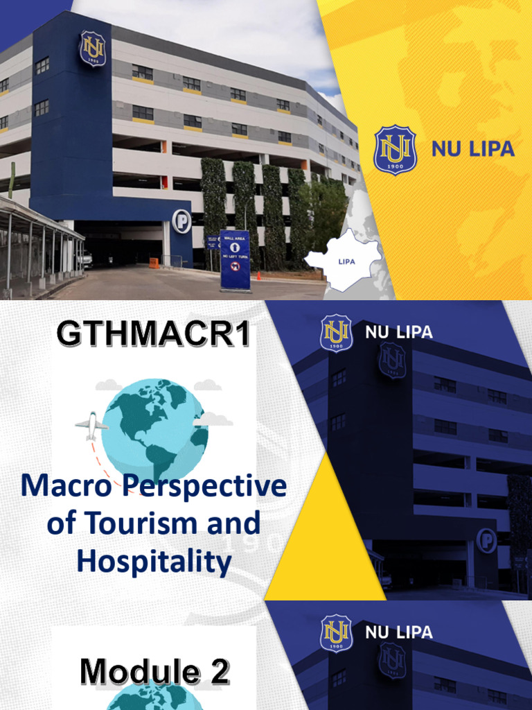 MACRO Module 2. History of Tourism and Hospitality | PDF