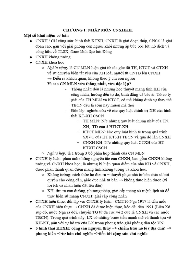 CNKHXH - Note | PDF