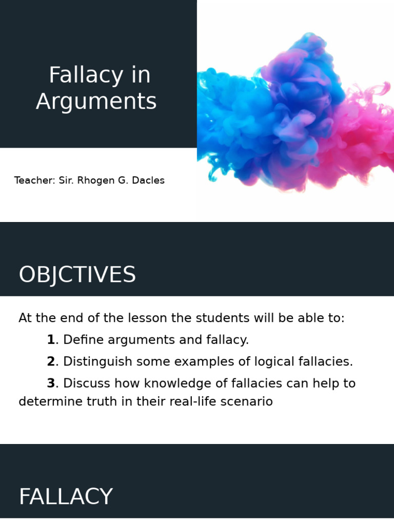 Fallacy 1 | PDF
