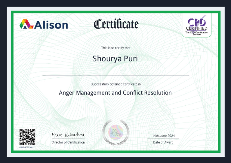 Alison Certificate 4997 40261092 | PDF