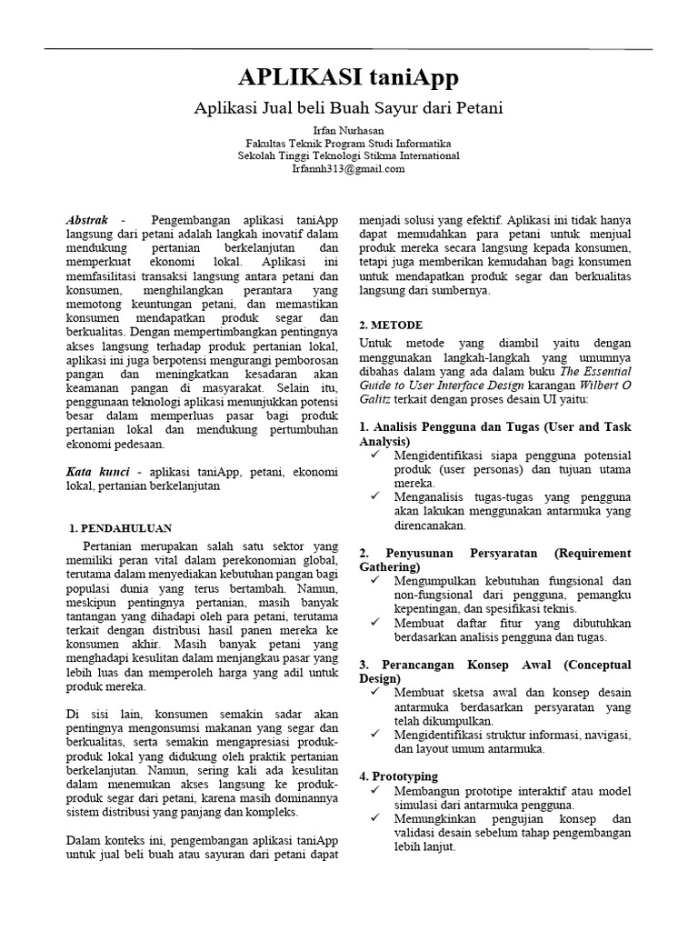 UAS - DUI - Irfan Nurhasan 23112646 Soal No 1 | PDF