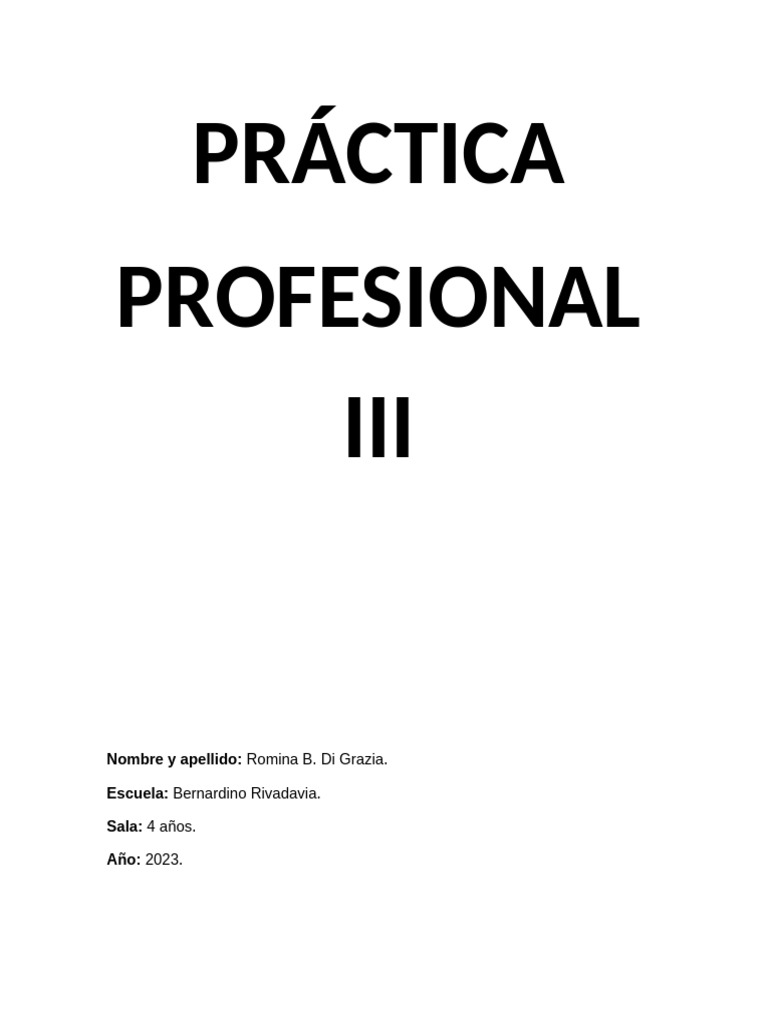 Carpeta de Practica Iiii | PDF