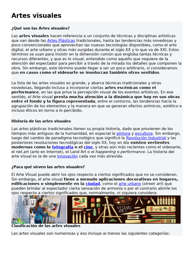 Introducción a las Artes Visuales | PDF | Arte de performance | Arte ...