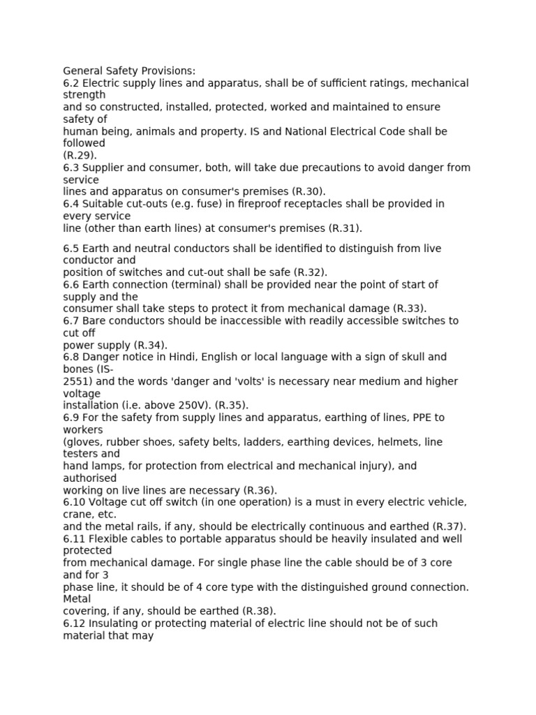 General Safety Provisions | PDF