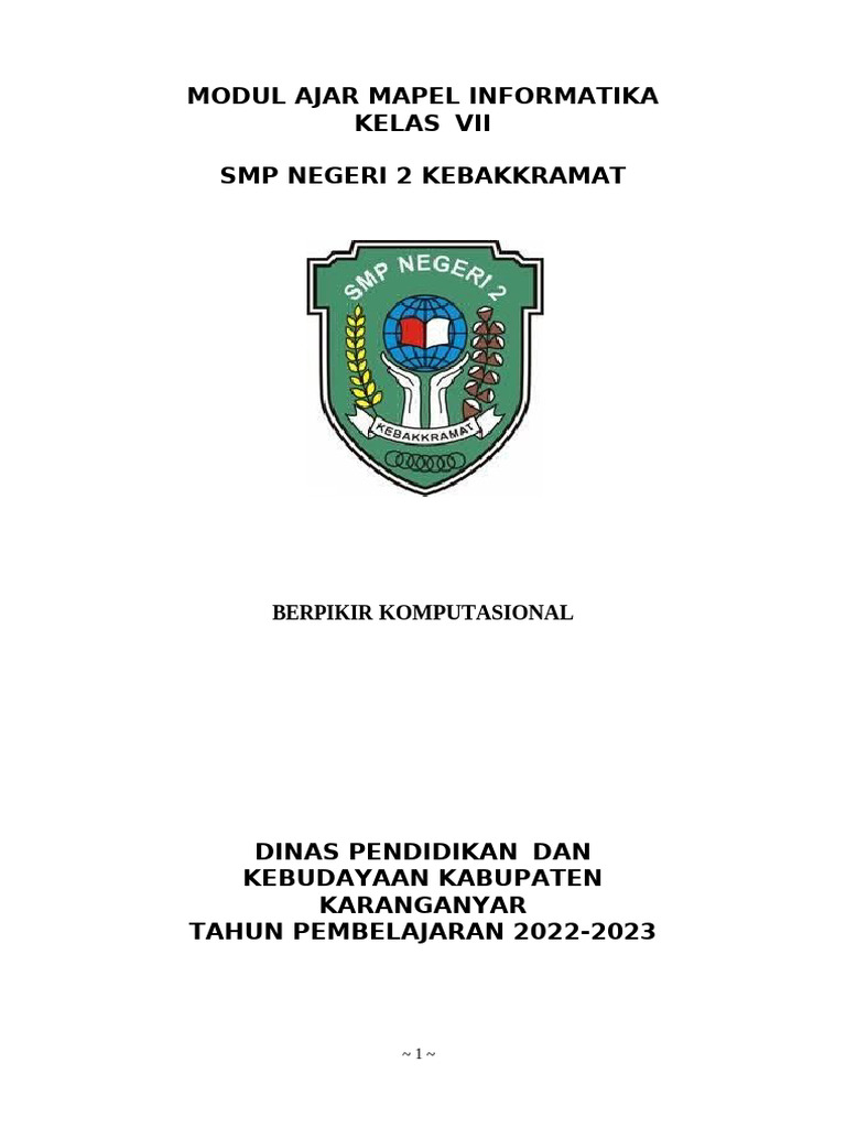 Modul Informatika 2 | PDF