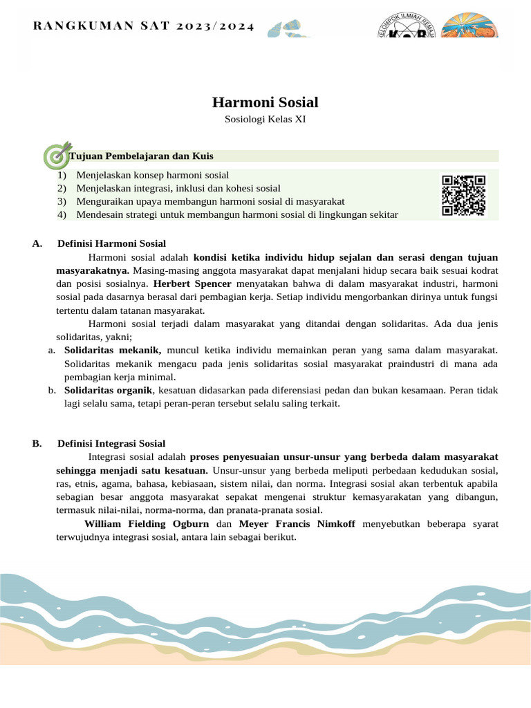 Harmoni Sosial | PDF