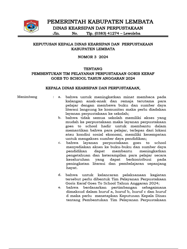 SK PERPUS GOES T SCHOOL-Salin | PDF