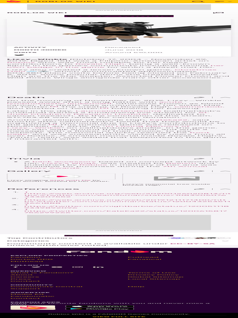 Lizzy - Winkle Roblox Wiki Fandom | PDF