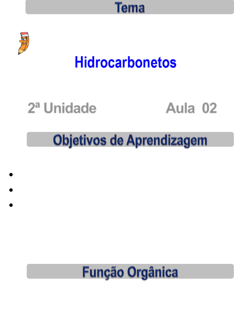Aula 33 Hidrocarbonetos Alcanos 1 Pdf