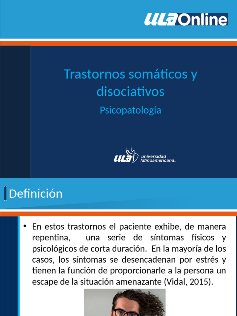 Trastornos Somáticos Disociativos | PDF | Las emociones | Psicopatología