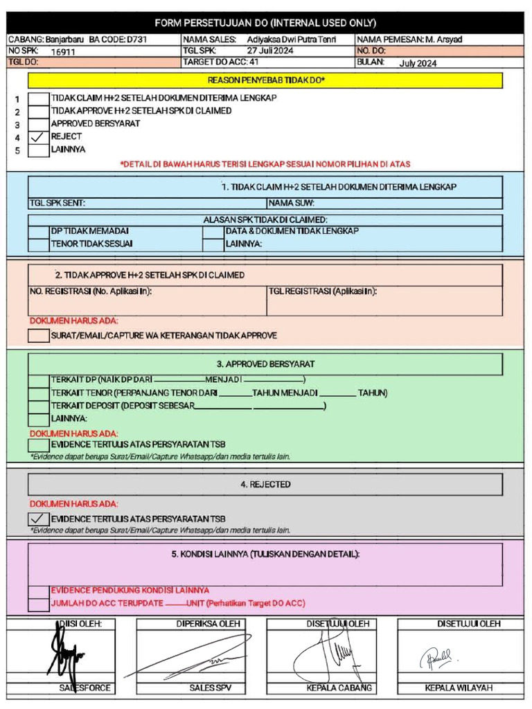M Arsyad - Reject ACC | PDF