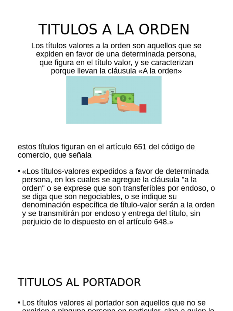 Titulos a La Orden | PDF