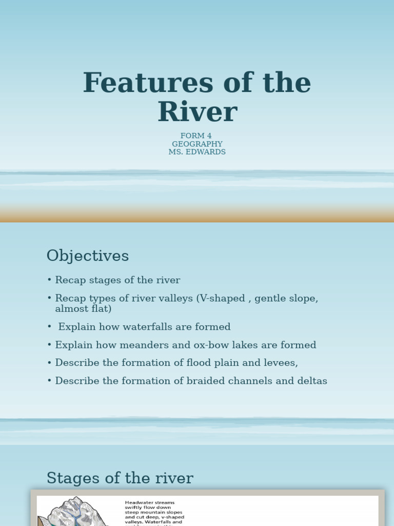 River Features - Upper, Middle and Lower Course | PDF