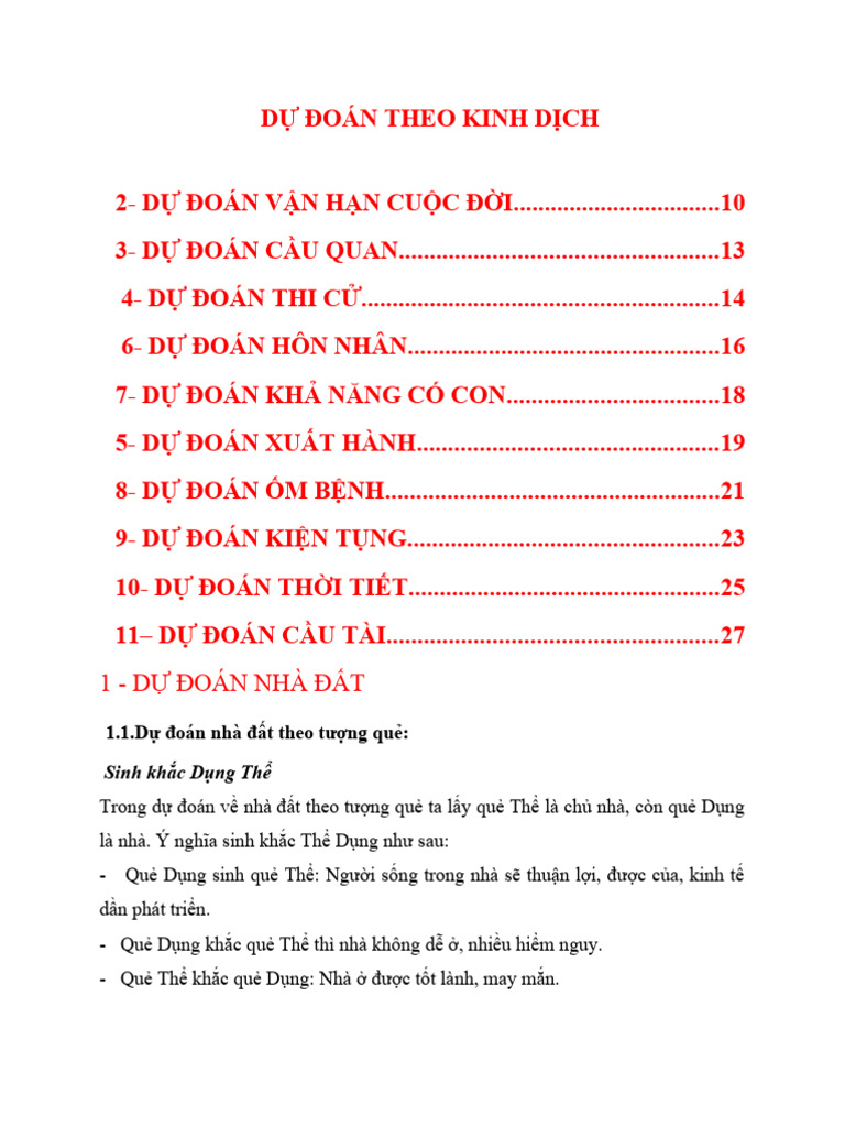 Du-Doan-Theo-Kinh-Dich - DA BINH NHIEN | PDF