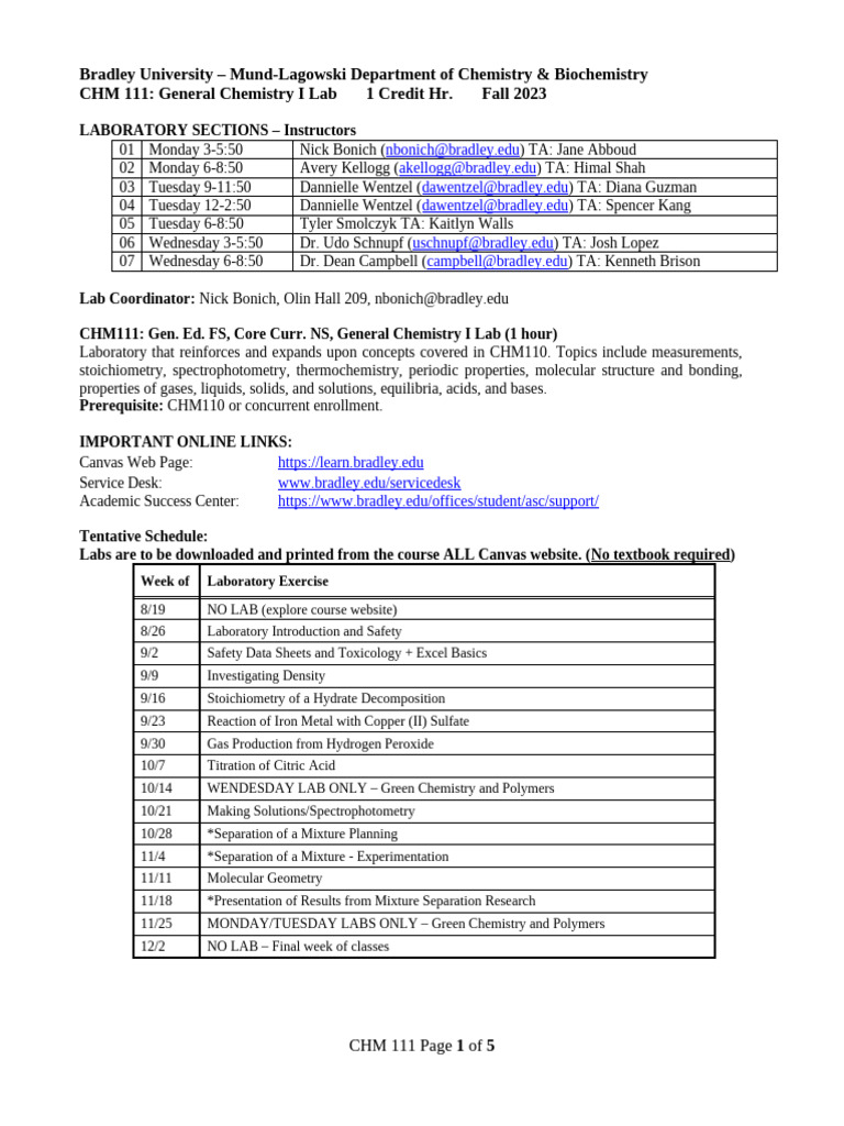 111 Syllabus FA24 | PDF