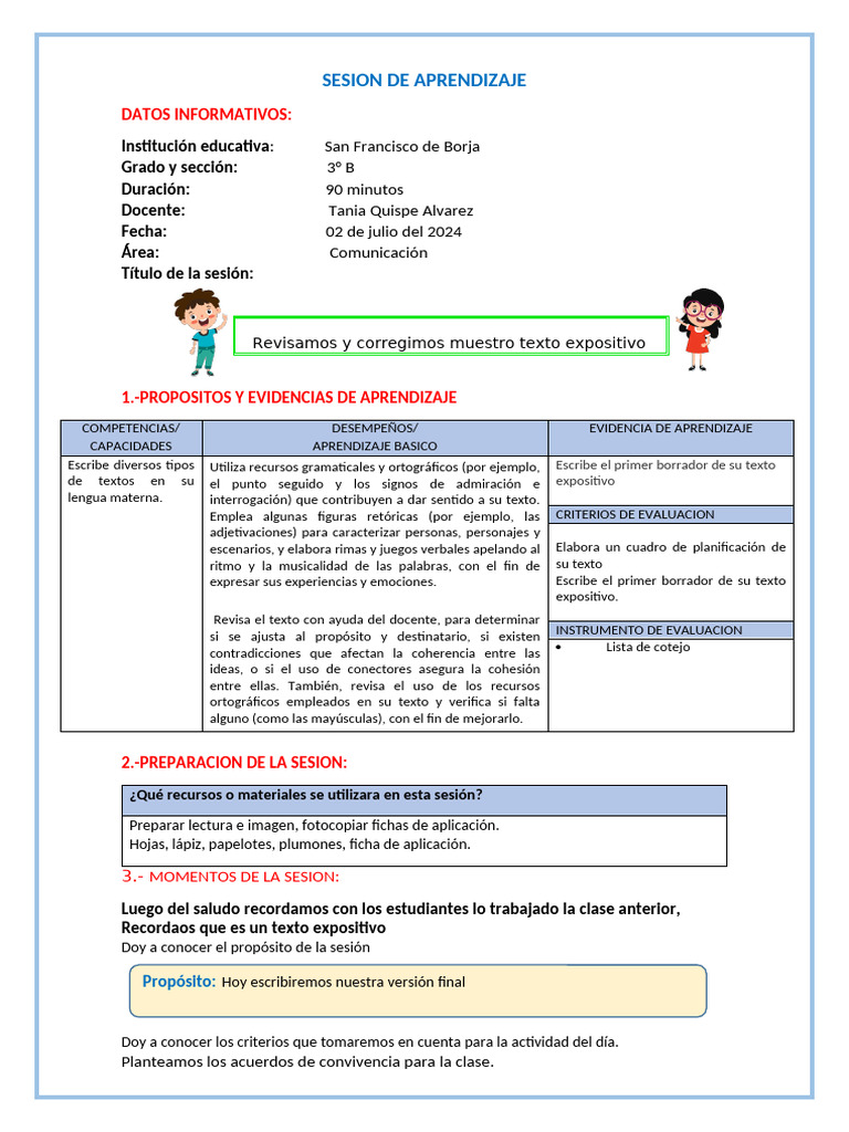 Sesion Comu - Final Texto Expositivo | PDF