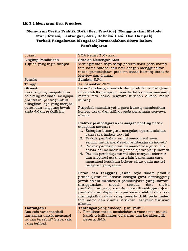 Contoh Best Practice | PDF