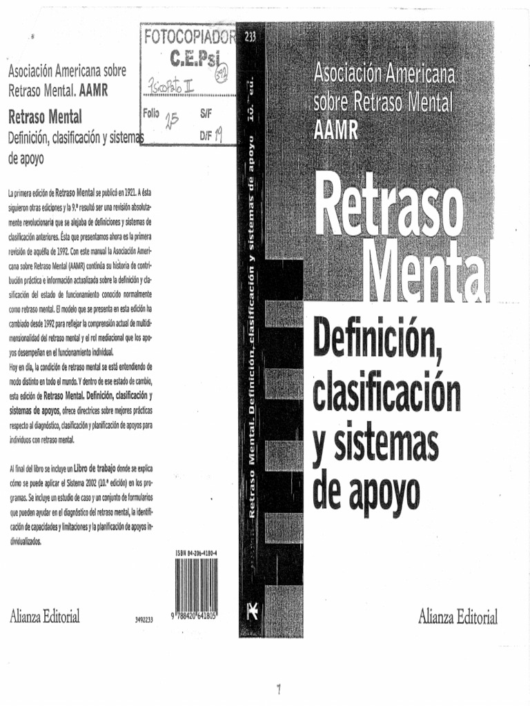 AAMR - Libro de Trabajo | PDF