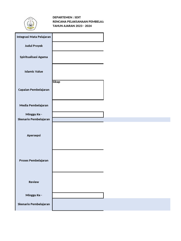 Template RPP | PDF