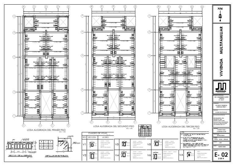 Planos de Estructura-E02-Los | PDF