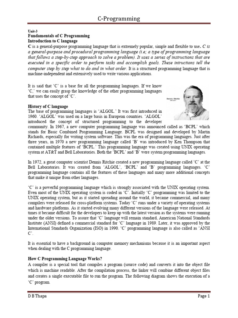 C Prog Unit 3 Pdf