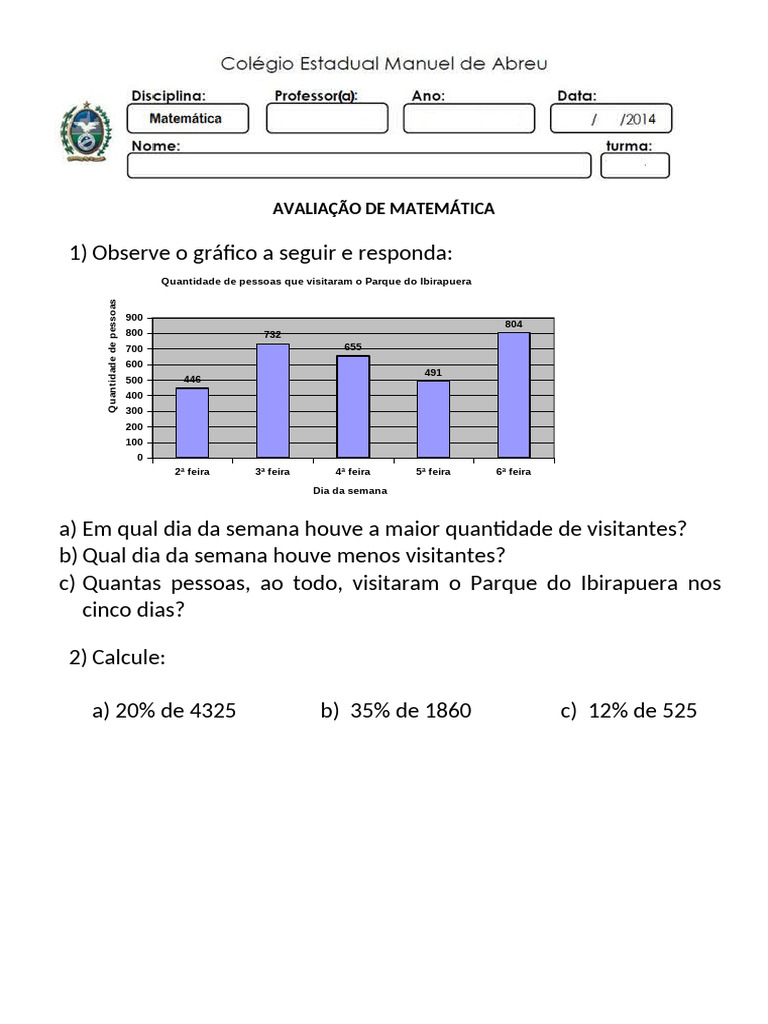 1º Avaliação NEJA | PDF
