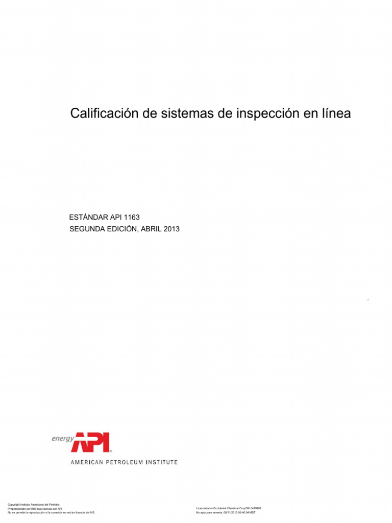 API 1163 2013 Español | PDF