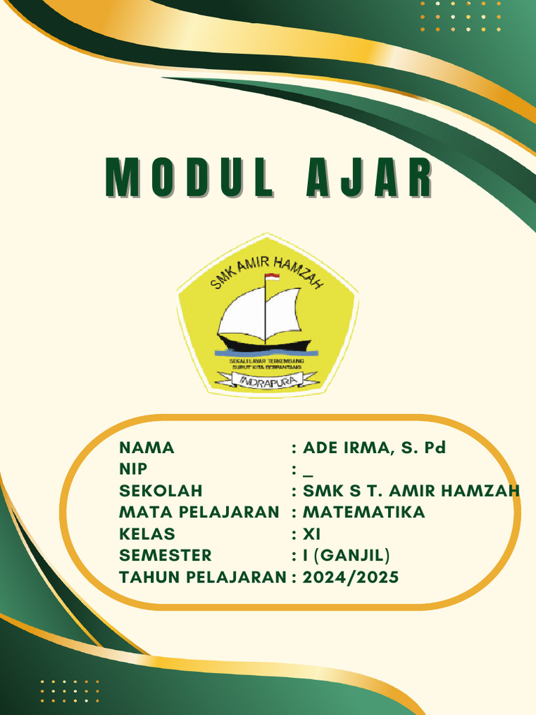 Cover Modul Ajar Tahun 2024 | PDF
