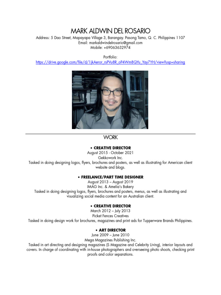 Mark Aldwin Del Rosario - Resume | PDF