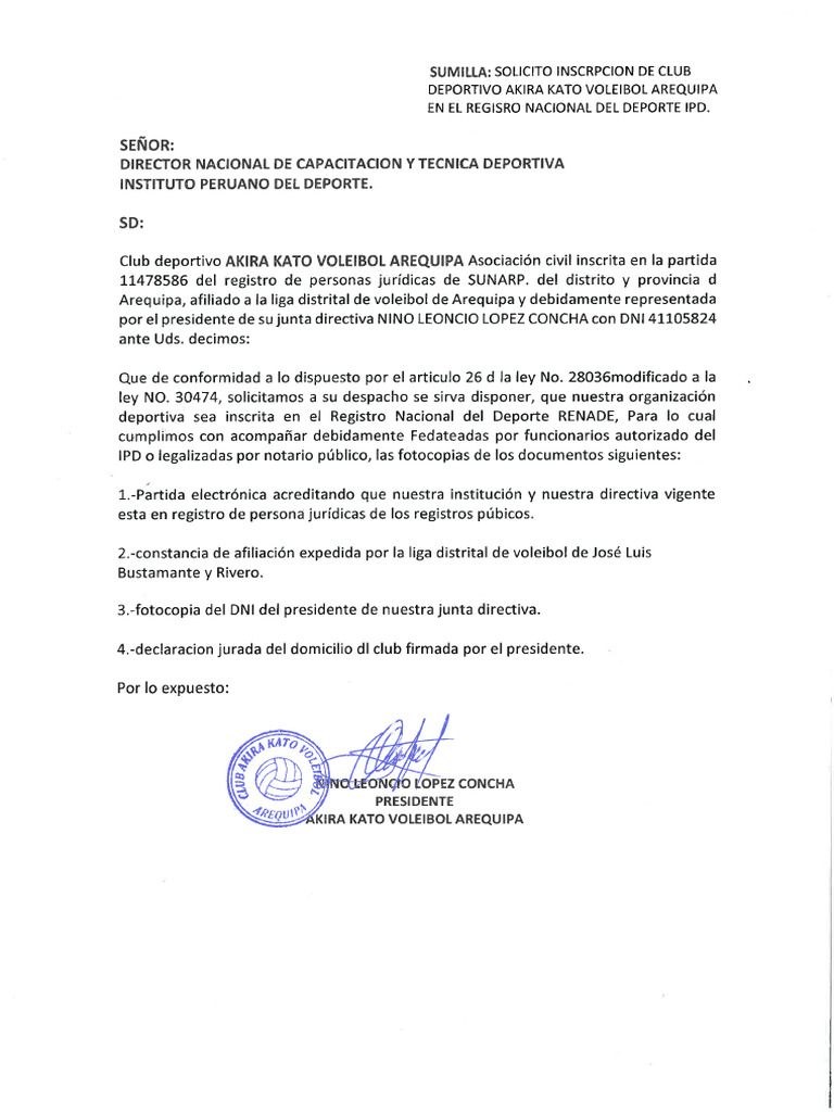 Solicito A Ipd | PDF