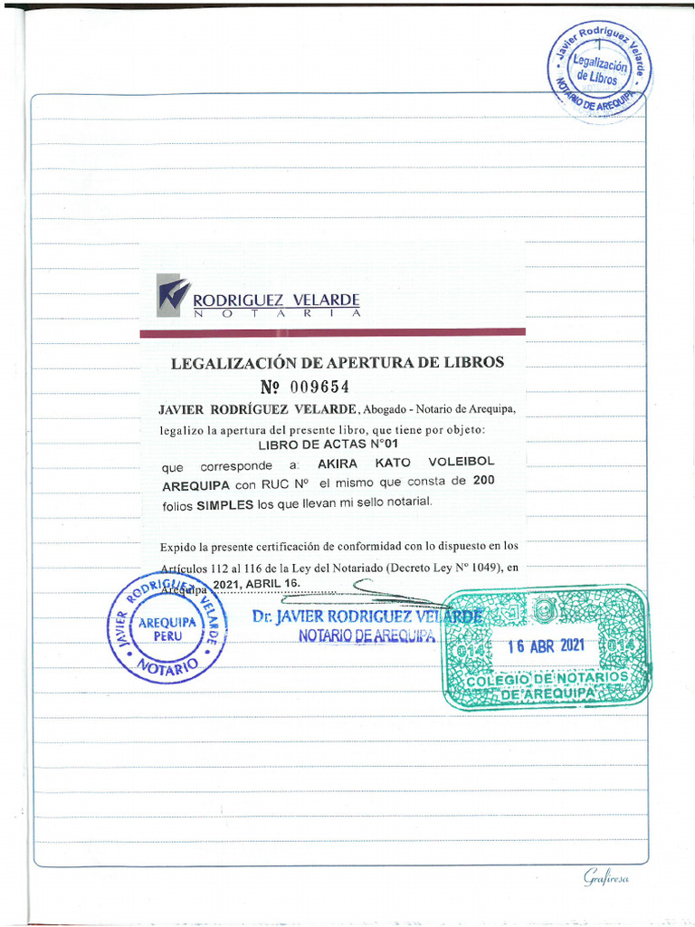 Libro de Actas | PDF