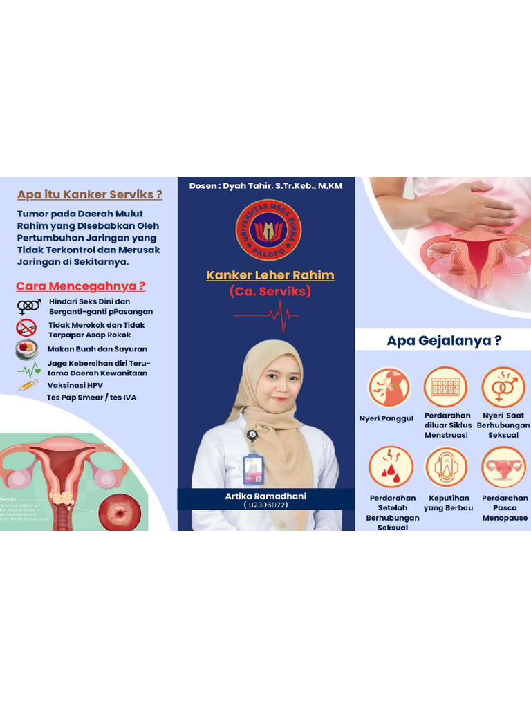 ARTIKA RAMADHANI - Leaflet Kanker Serviks | PDF