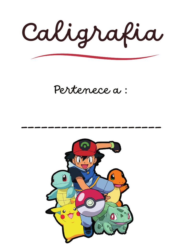 Caligrafia Pokemon | PDF