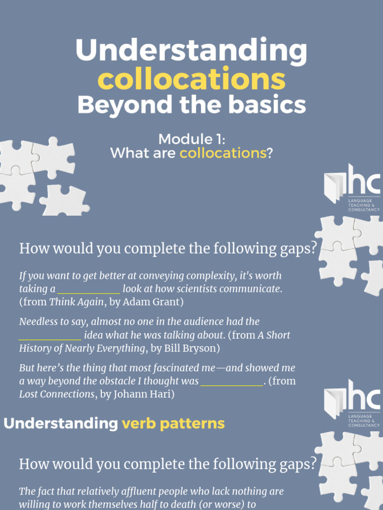 Understanding+collocations+-+module+1 +what+are+collocations | PDF