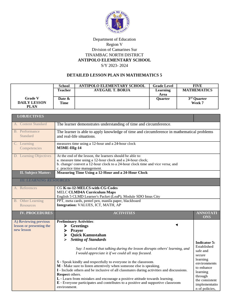 Cot Math5 Qtr3 Wk7 Pdf