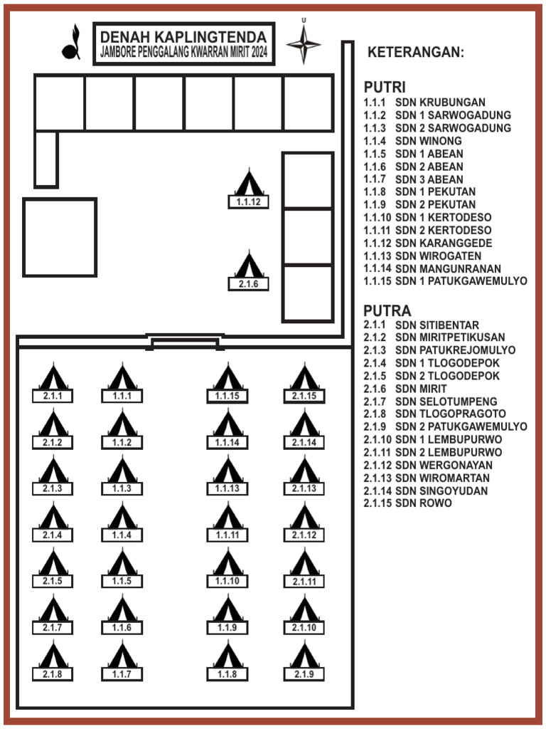 Denah Kapling Tenda Ok | PDF