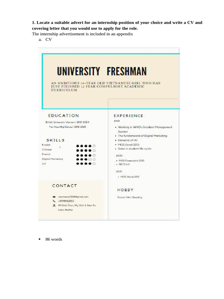 Individual Assignment 1 | PDF