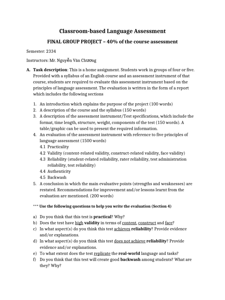 Final Project Instructions 2334 | PDF