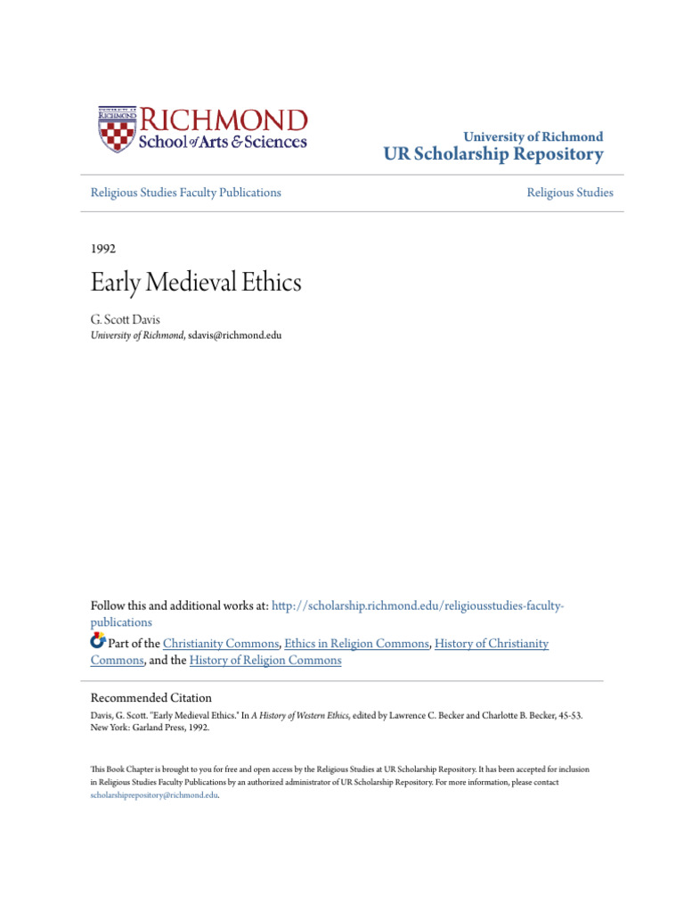 Medieval Ethics II | PDF